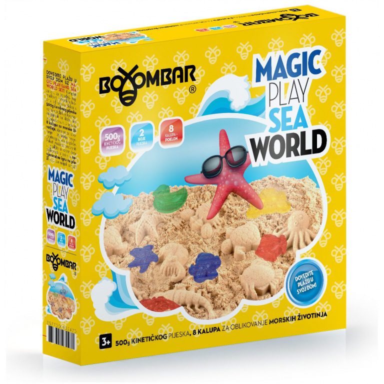 Magični pijesak Boombar Magic Play-Sand Sea World Set – Bimaco