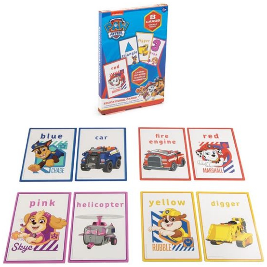 Paw Patrol Giant Educational Cards – Bimaco