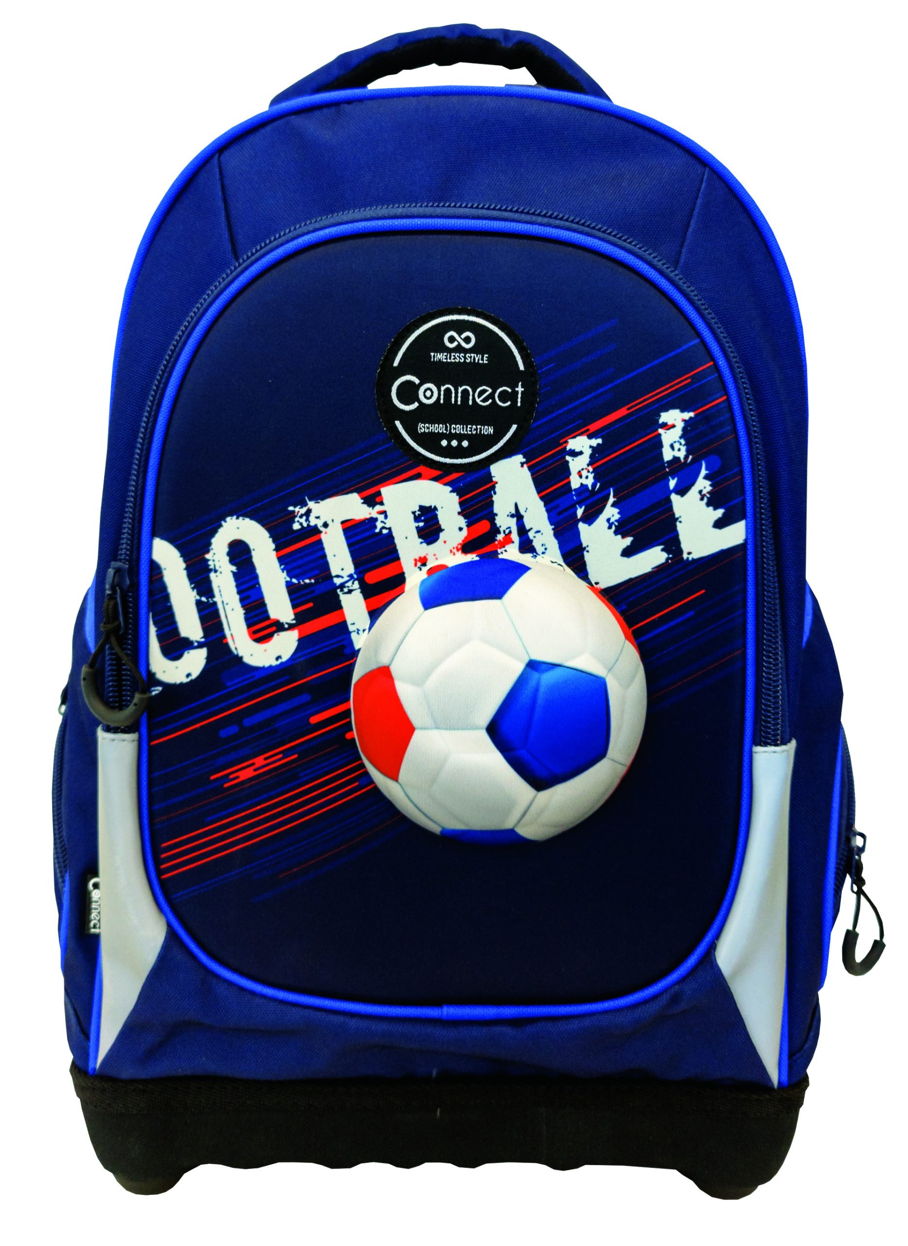 Torba školska Connect blue Football – Bimaco