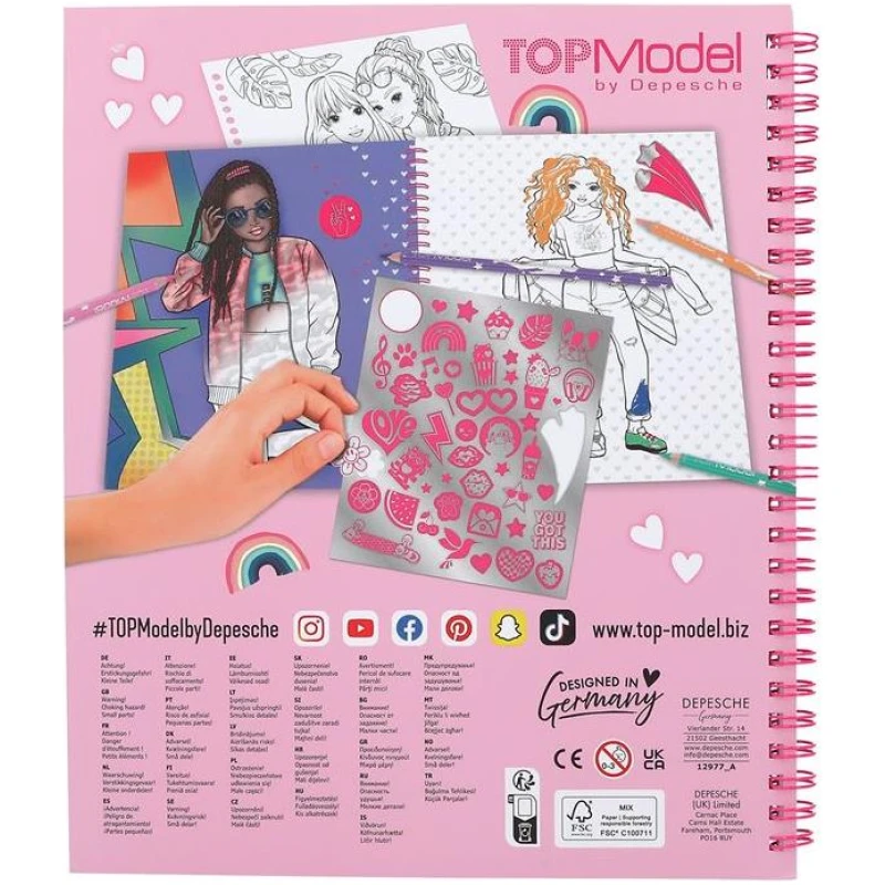 Bojanka Top Model sa reverzibilnim šljokicama – Bimaco